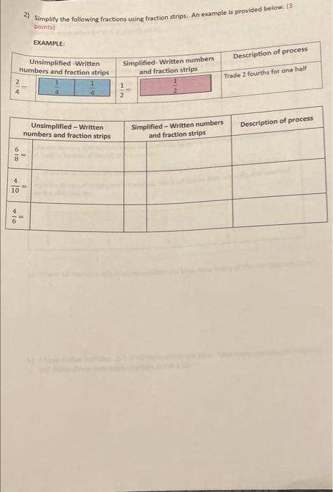 Solved 2) Simplify the following fractions using fraction | Chegg.com