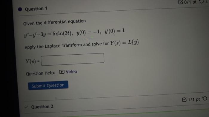 Solved Given the differential equation | Chegg.com