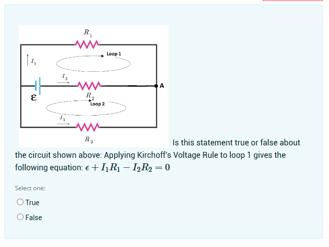 Solved Is ﻿this statement true or ﻿false about the circuit | Chegg.com