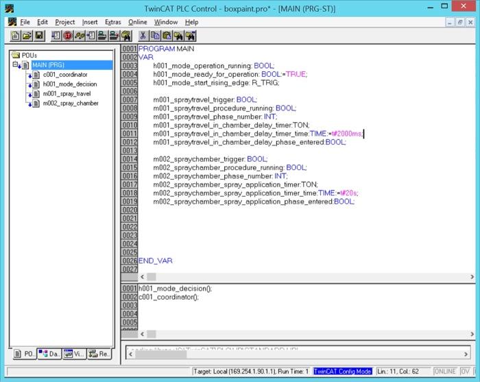 Solved The code should be in TwinCAT PLC control language. | Chegg.com