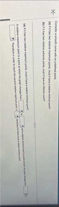 Solved Consider a smooth curve with no undefined points. (a) | Chegg.com