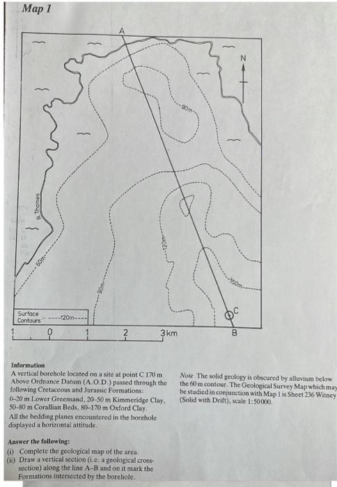 Solved Information A vertical borehole located on a site at | Chegg.com