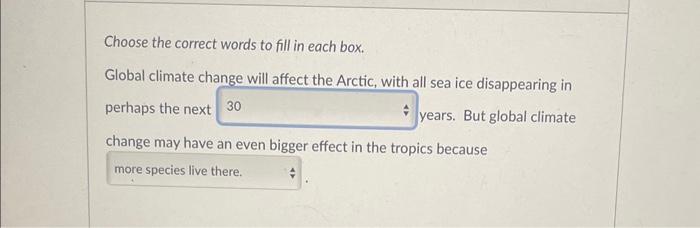 Solved Choose the correct words to fill in each box. Global | Chegg.com