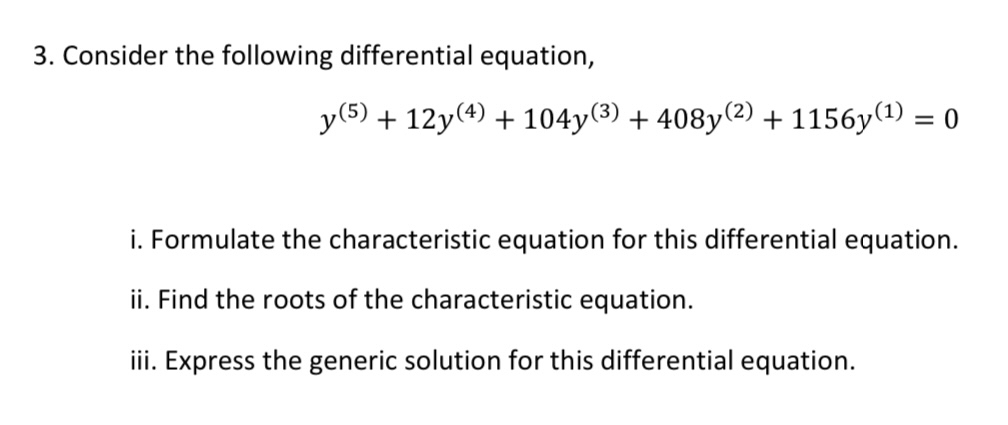 Solved Consider the following differential | Chegg.com