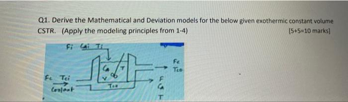 Solved Q1. Derive the Mathematical and Deviation models for | Chegg.com