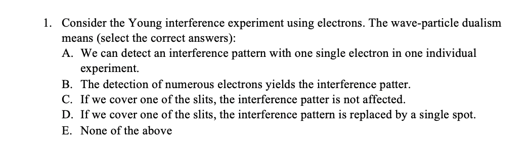 Solved Consider the Young interference experiment using | Chegg.com