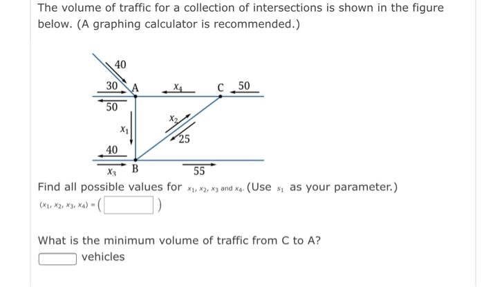 Solved The volume of traffic for a collection of | Chegg.com