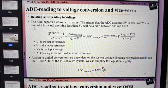 Solved Calculate the ADC reading of a 3 V input on a 4 bit | Chegg.com