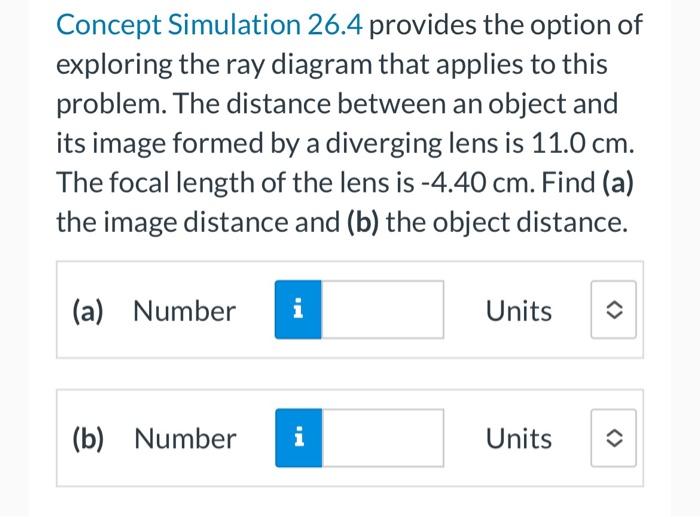 Solved Concept Simulation 26.4 provides the option of | Chegg.com