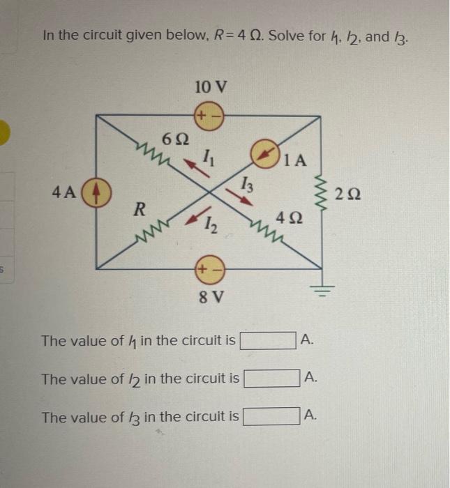 Solved In the circuit given below, R = 4 Ω. Solve for I1, | Chegg.com
