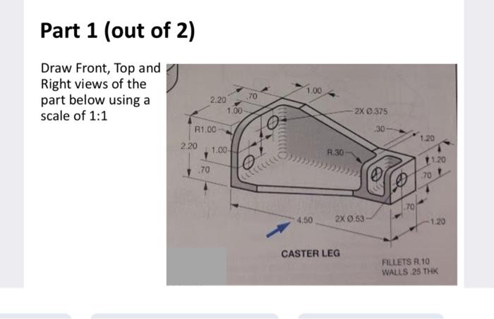 Solved Please draw the three views (orthographic views) | Chegg.com