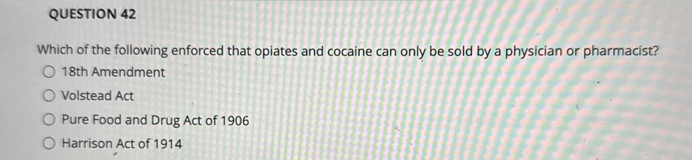 Solved QUESTION 42Which of the following enforced that | Chegg.com