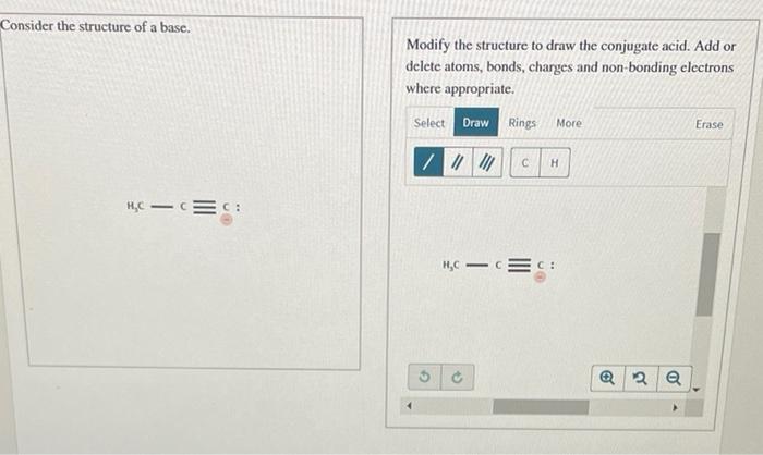 Solved Consider the structure of a base. Modify the | Chegg.com