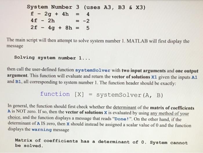 Solved Upon running the program, MATLAB should immediately | Chegg.com