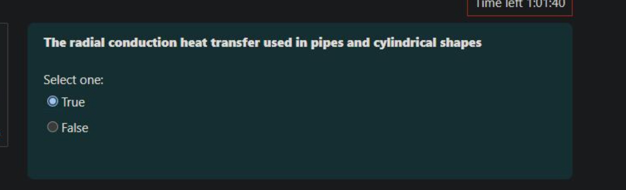 Solved The radial conduction heat transfer used in pipes and | Chegg.com