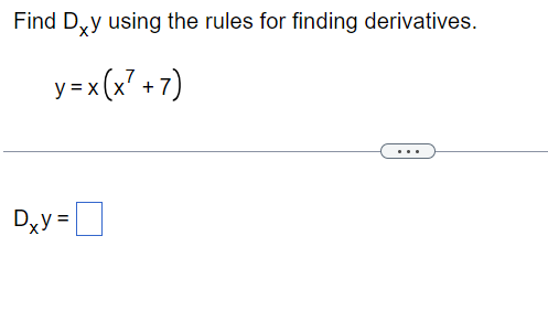 Solved Find Dxy ﻿using the rules for finding | Chegg.com