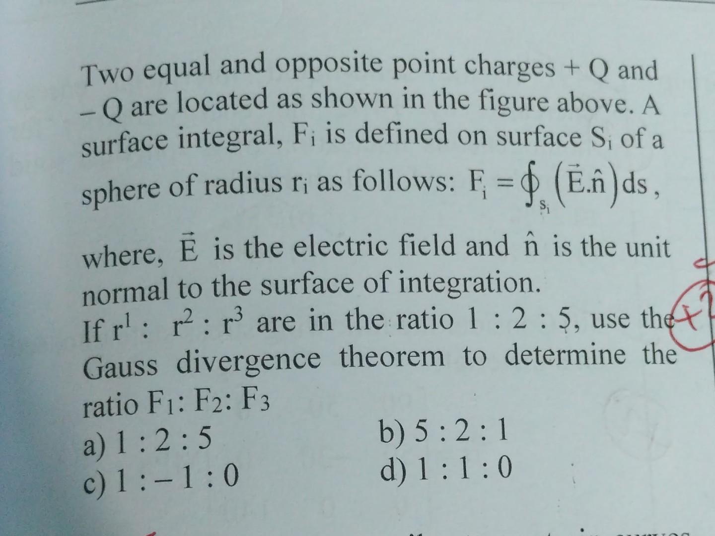 40)Two equal and opposite point charges +Q and −Q are | Chegg.com