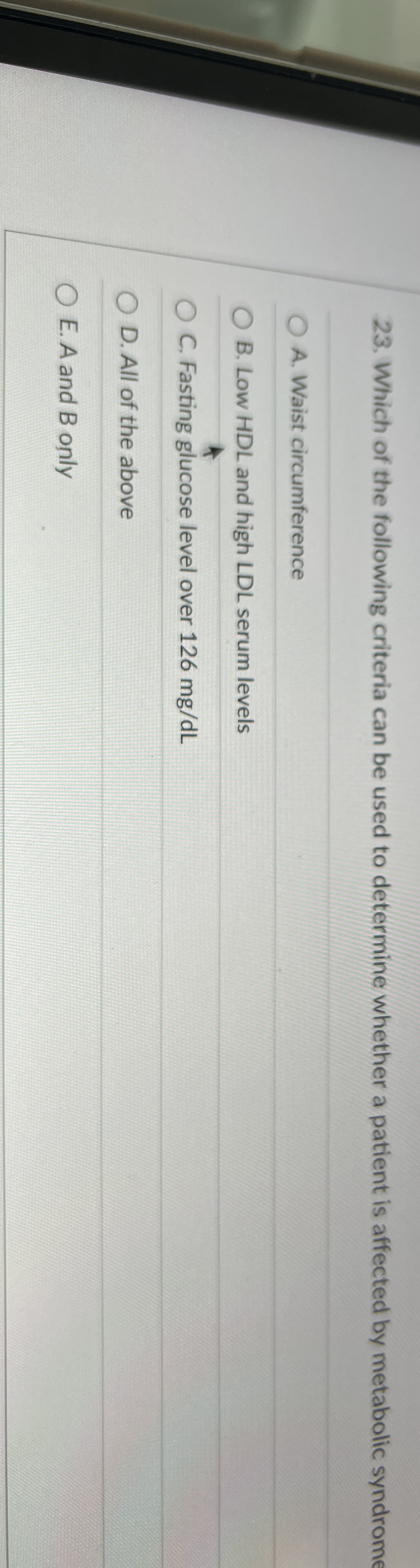 Solved Which of the following criteria can be used to | Chegg.com