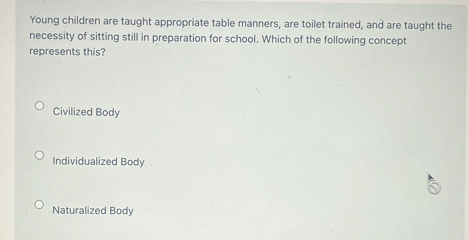 Solved Young children are taught appropriate table manners, | Chegg.com
