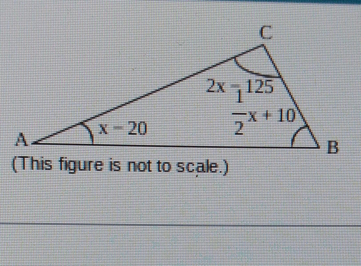 Solved (This figure is not to scale.) What is the measure | Chegg.com