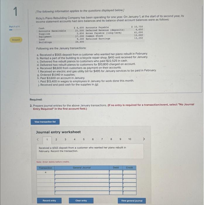 Solved The following information applies to the questions | Chegg.com