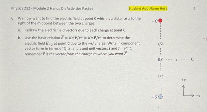 Solved Physics 212 - Module 2 Hands On Activities Packet | Chegg.com