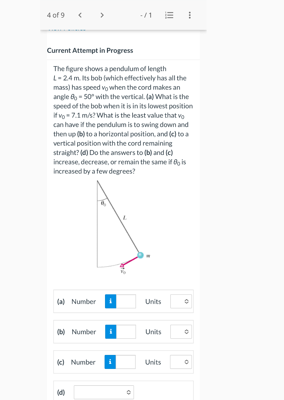 Solved 4 ﻿of 9-1Current Attempt in ProgressThe figure shows | Chegg.com