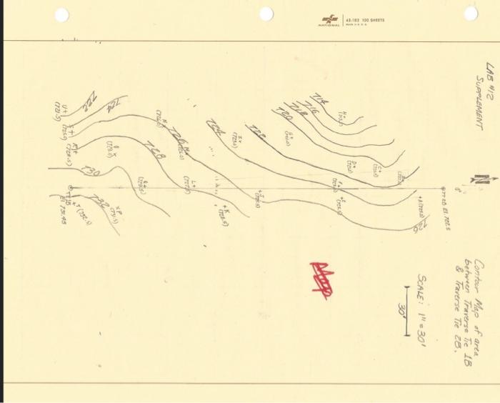 Attached is a to scale contour map of a proposed site | Chegg.com