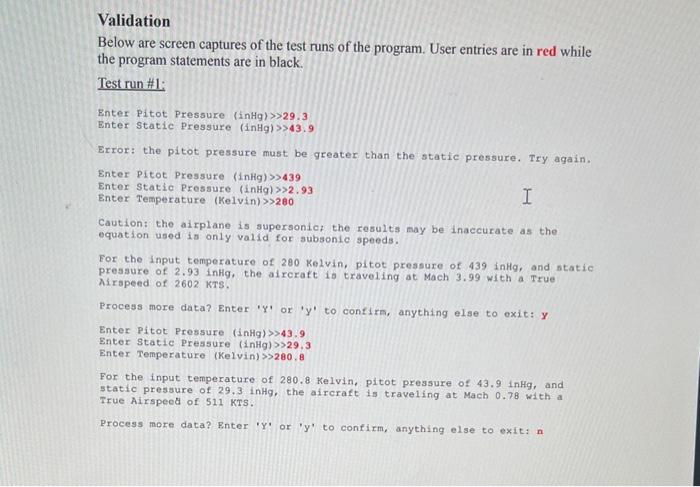 Solved 5.26 Mach Number and Airspeed - Basic Program | Chegg.com