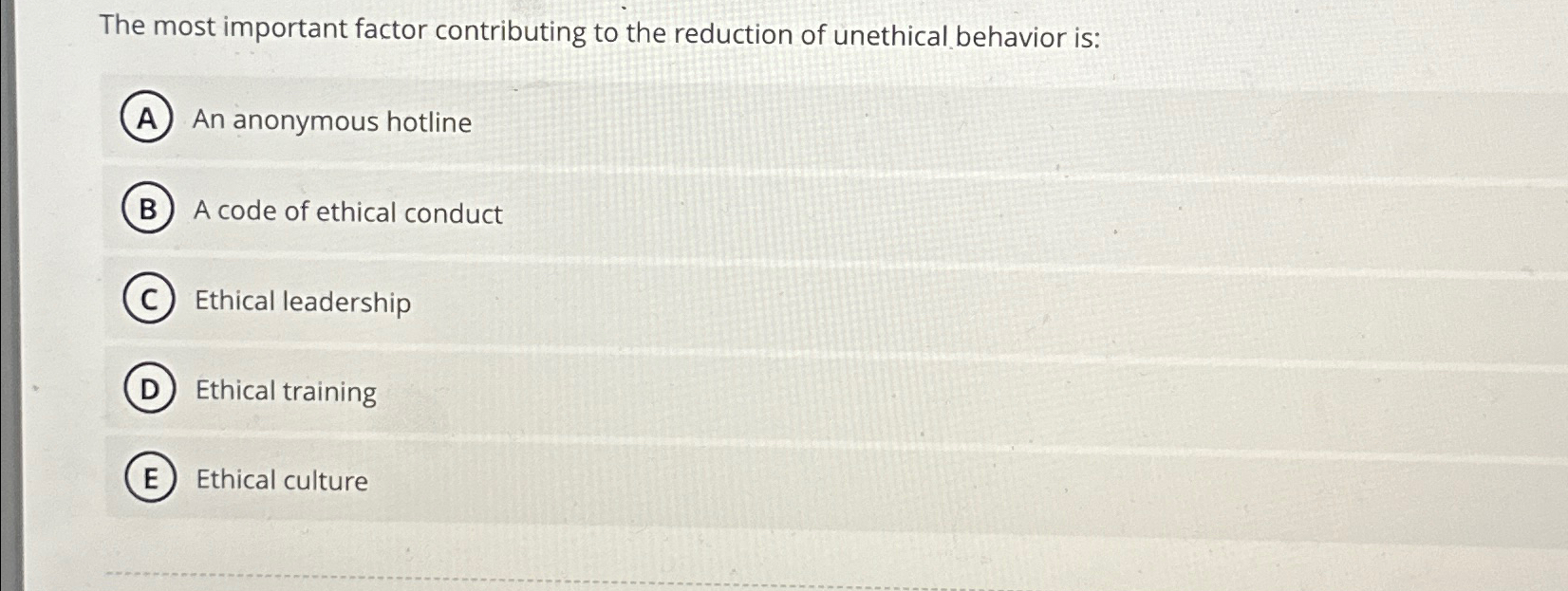 Solved The most important factor contributing to the | Chegg.com