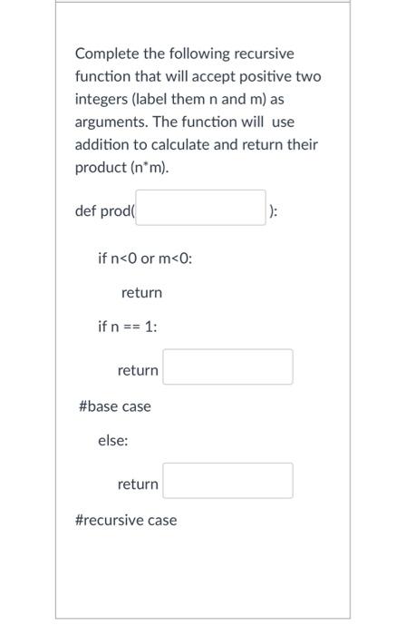 Solved There are two phases in a recursion, namely, the case | Chegg.com