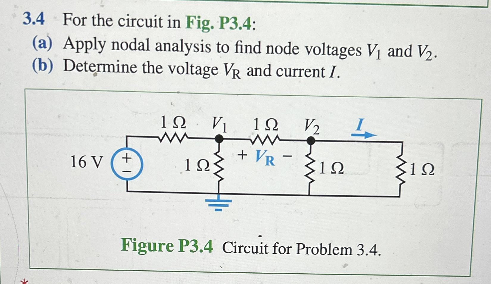 Solved 3.4 ﻿For the circuit in Fig. P3.4:(a) ﻿Apply nodal | Chegg.com