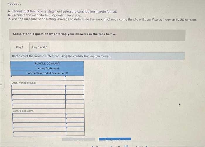 Solved nces Exercise 11-15A (Algo) Using contribution margin | Chegg.com