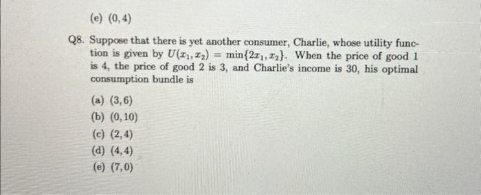 Solved Q4. At Ambrcee's optimal consumption bundle (x1,x2), | Chegg.com