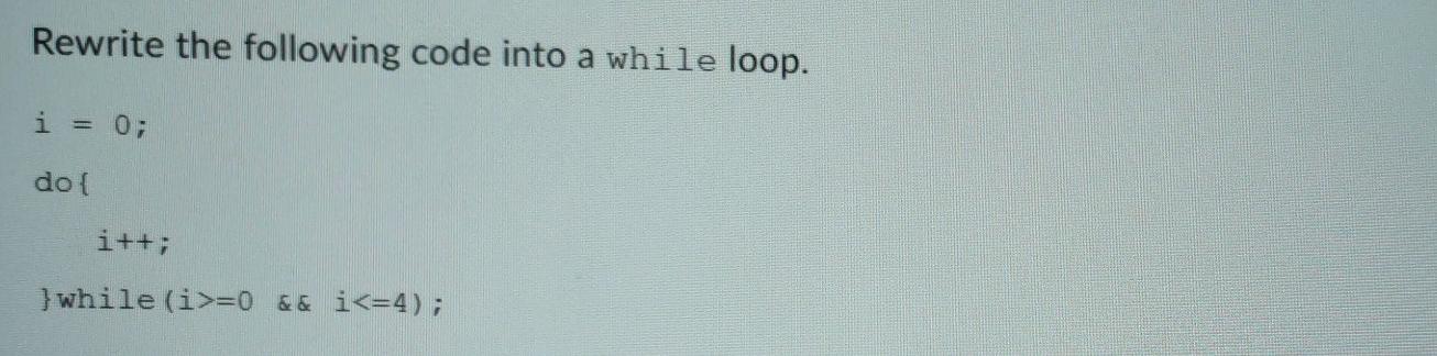 Solved The following code: int i, j; for(i=1;i