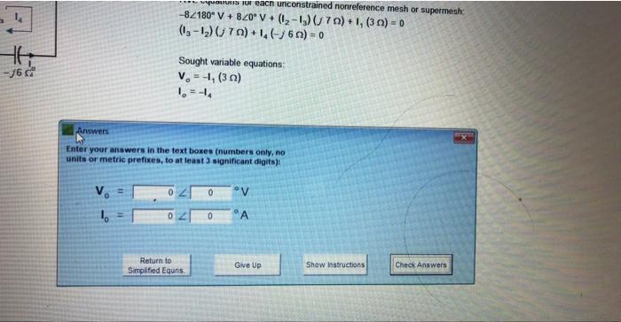 Solved Compute the following 2 quantities for this circuit: | Chegg.com