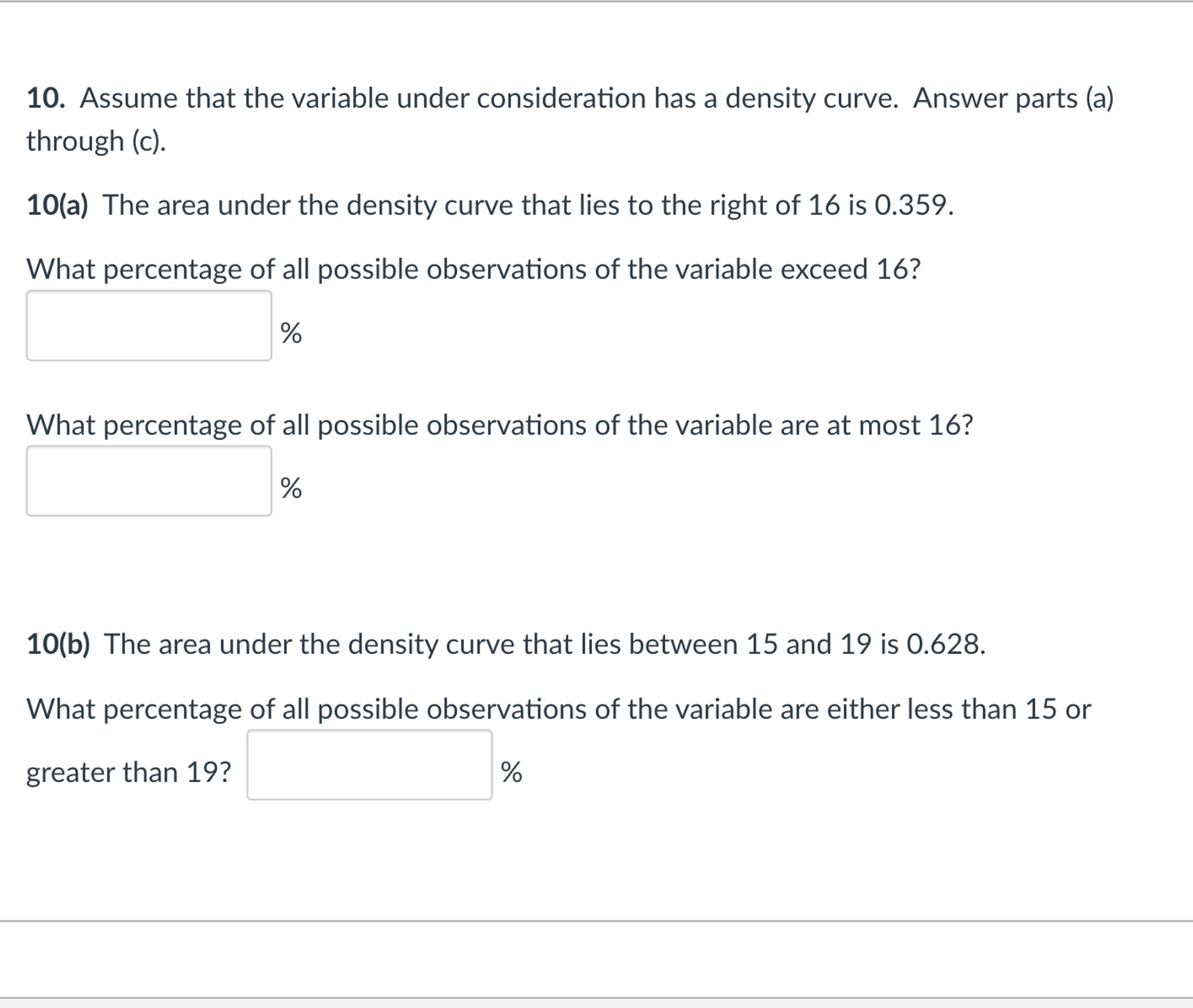 Solved Assume that the variable under consideration has a | Chegg.com