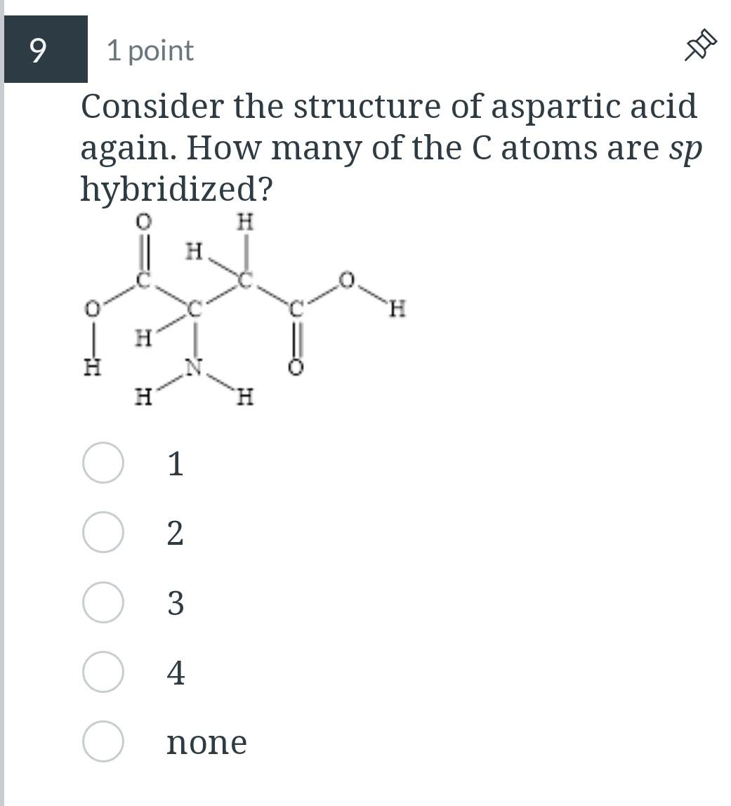 Solved Consider the structure of the amino acid aspartic | Chegg.com