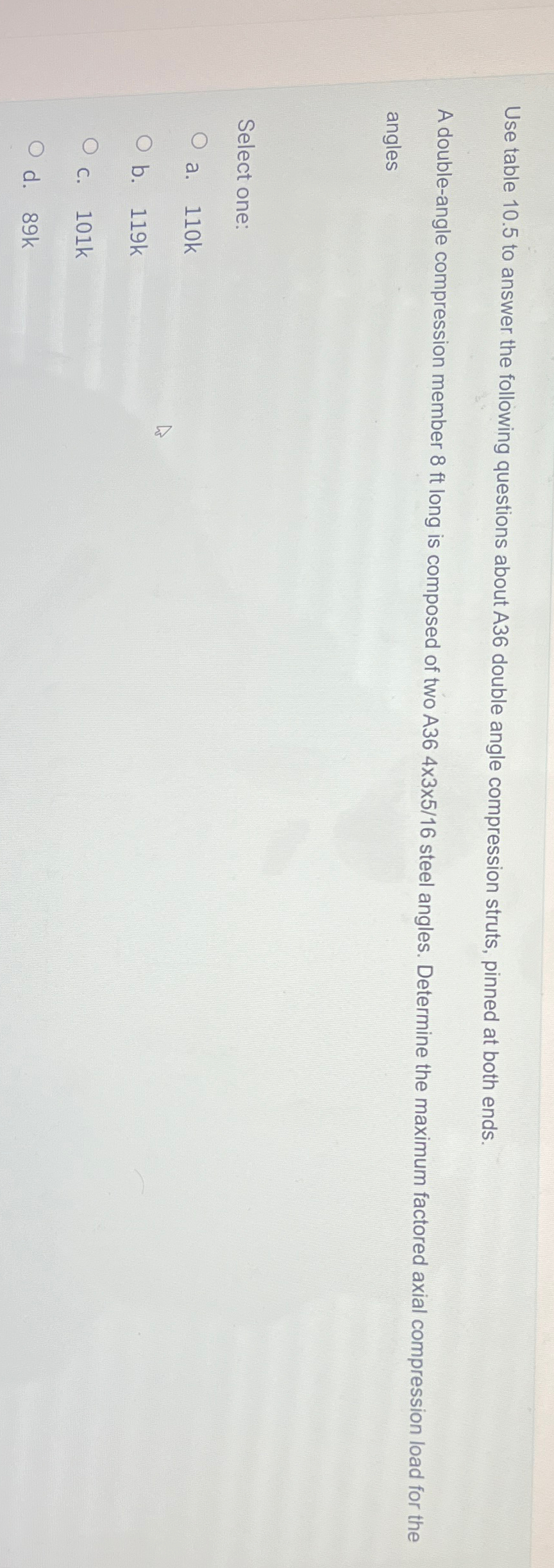 Use table 10.5 ﻿to answer the following questions | Chegg.com