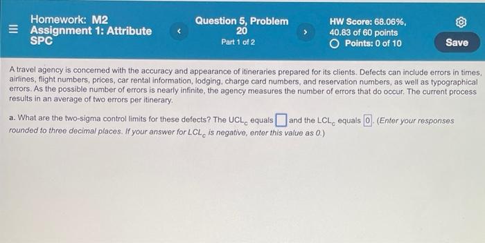 Solved Homework: M2 Assignment 1: Attribute SPC Question 5, | Chegg.com