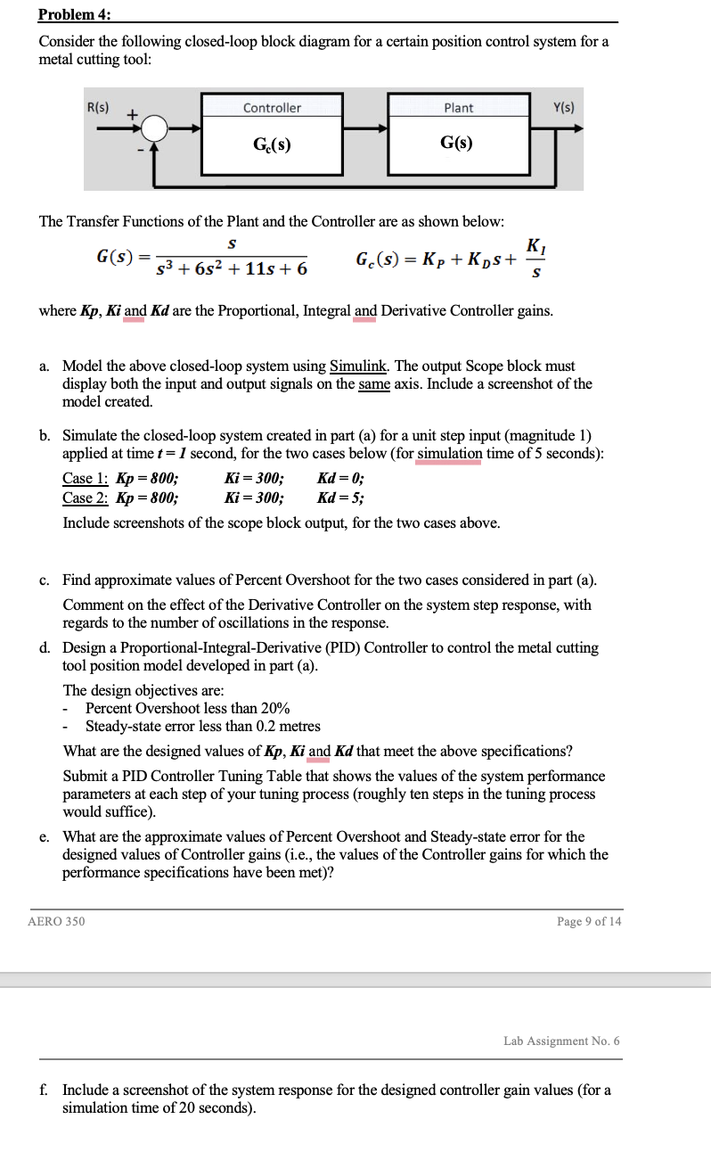Problem 4:Consider the following closed-loop block | Chegg.com