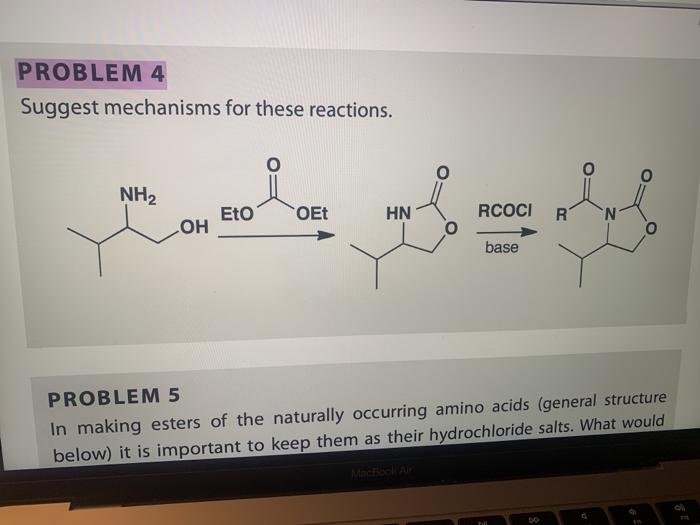 Solved PROBLEM 4 Suggest mechanisms for these reactions. NH2 | Chegg.com