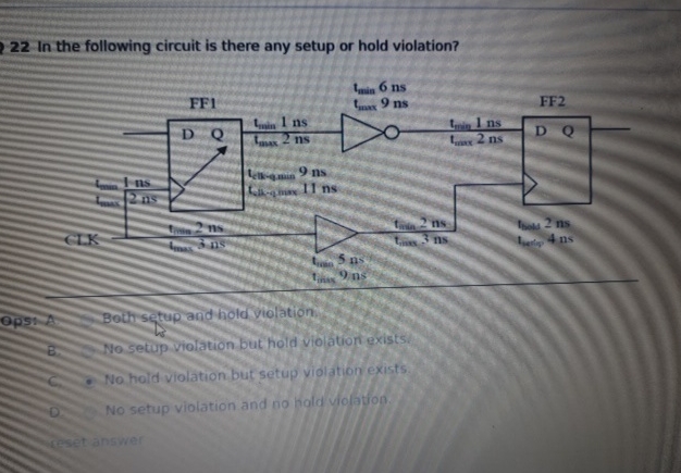 Solved 22 ﻿In the following circuit is there any setup or | Chegg.com