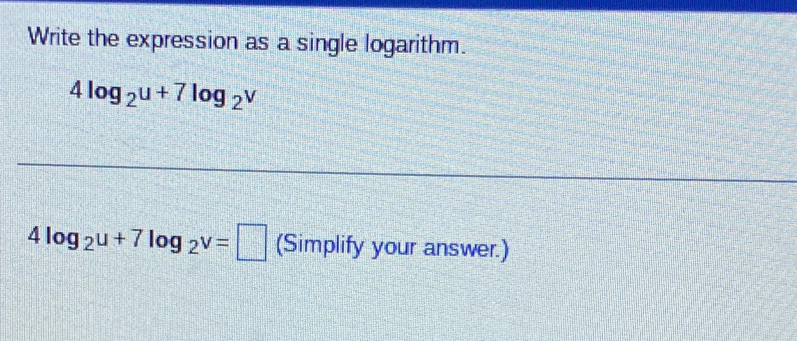 Solved Write the expression as a single | Chegg.com