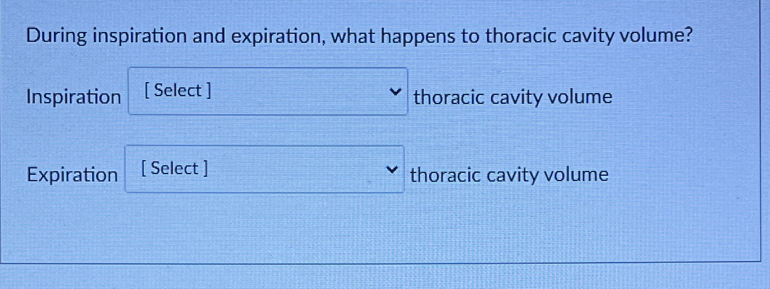 Solved During inspiration and expiration, what happens to | Chegg.com