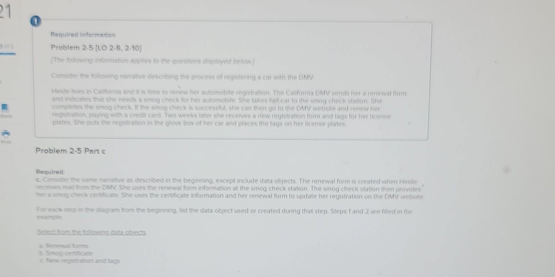 Solved Required informotion Problem 2-5 [LO 2-8, 2-10] [The | Chegg.com
