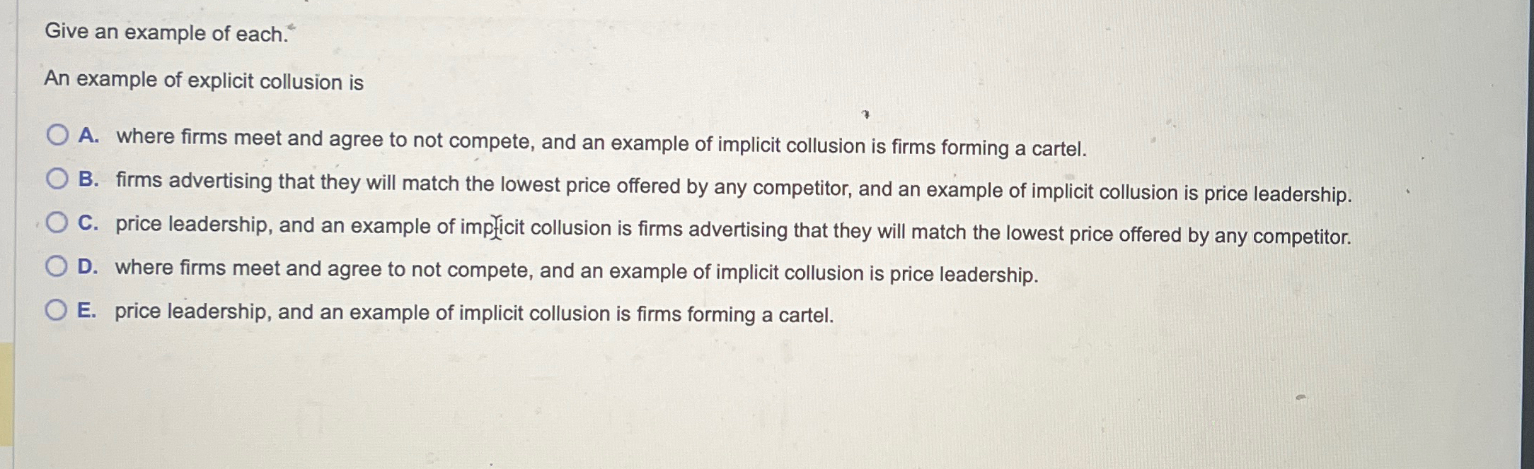 Solved Give an example of each."An example of explicit | Chegg.com