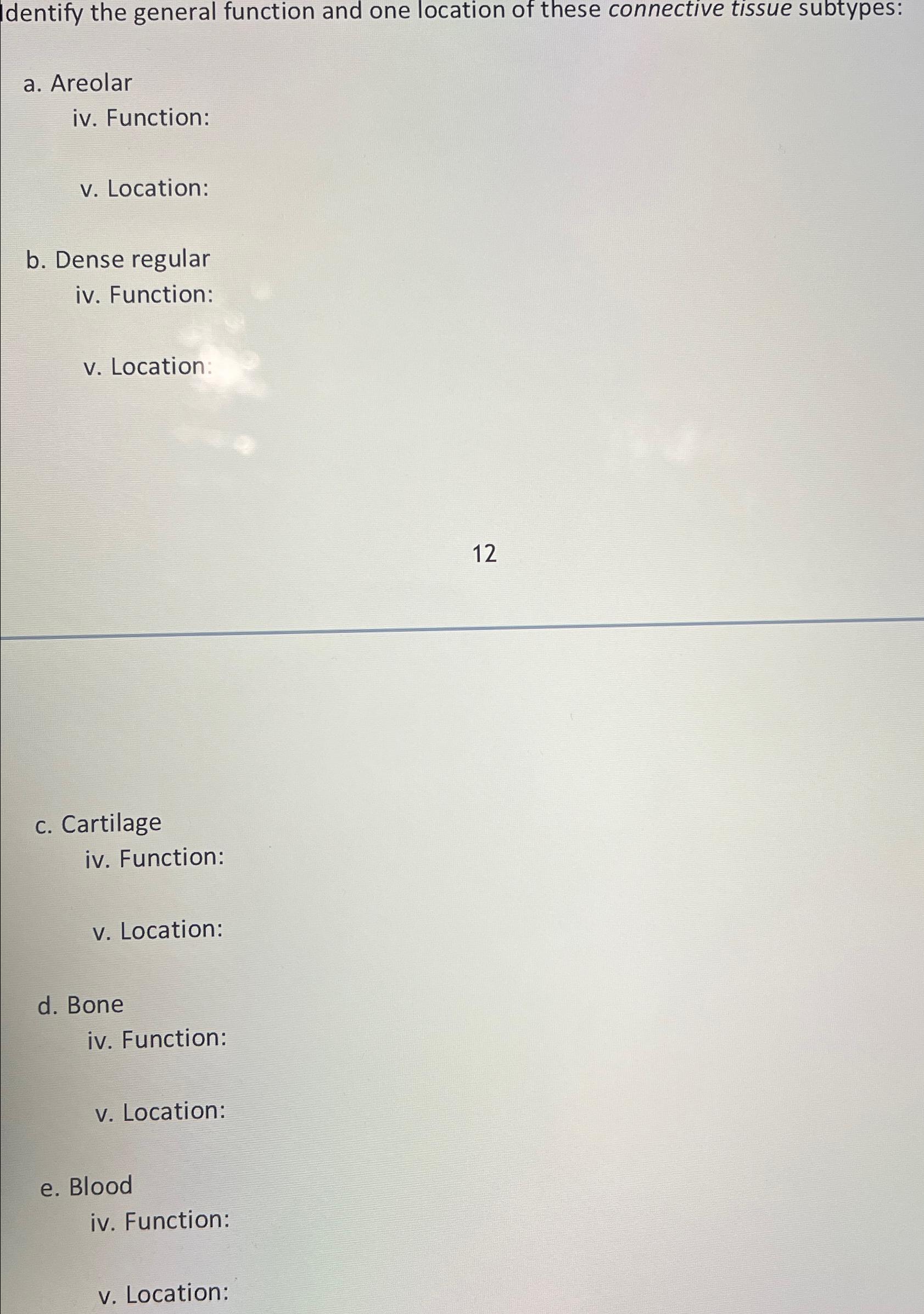 Solved Identify the general function and one location of | Chegg.com