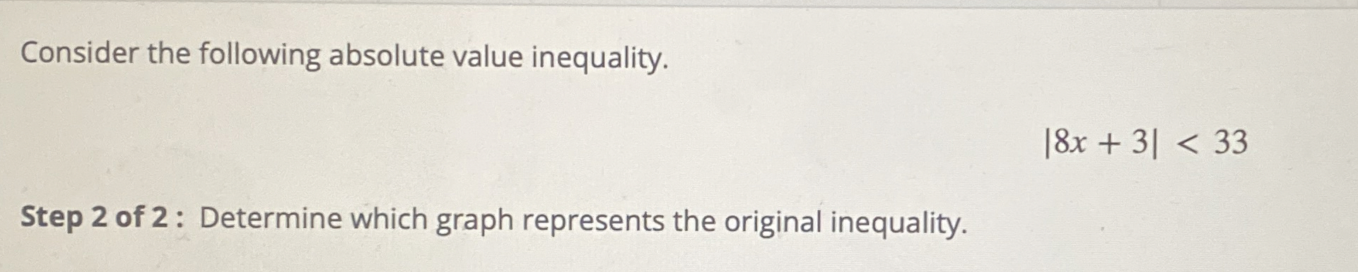 Solved Consider the following absolute value | Chegg.com