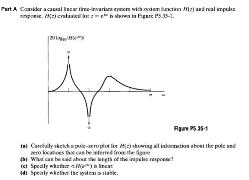 Solved Part A Consider A Causal Linear Time Invariant System 3606